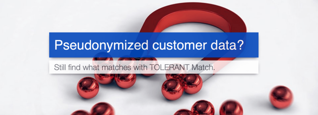 Pseudonymized customer data - Tolerant Software