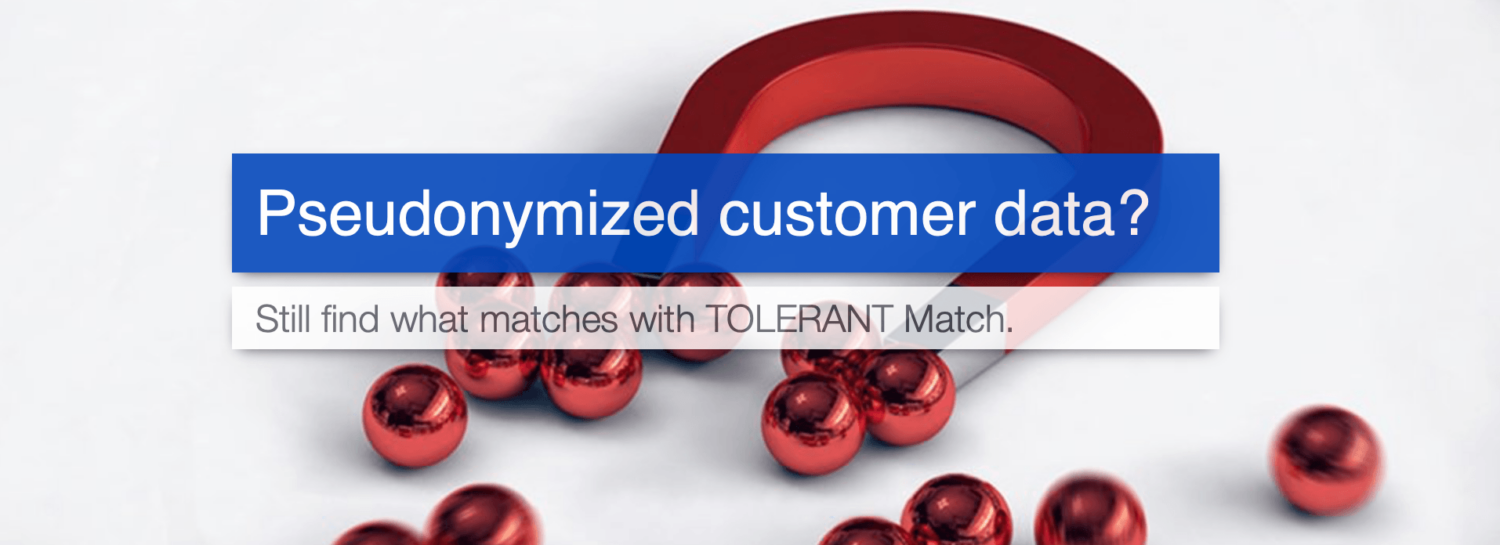 Pseudonymized customer data - Tolerant Software